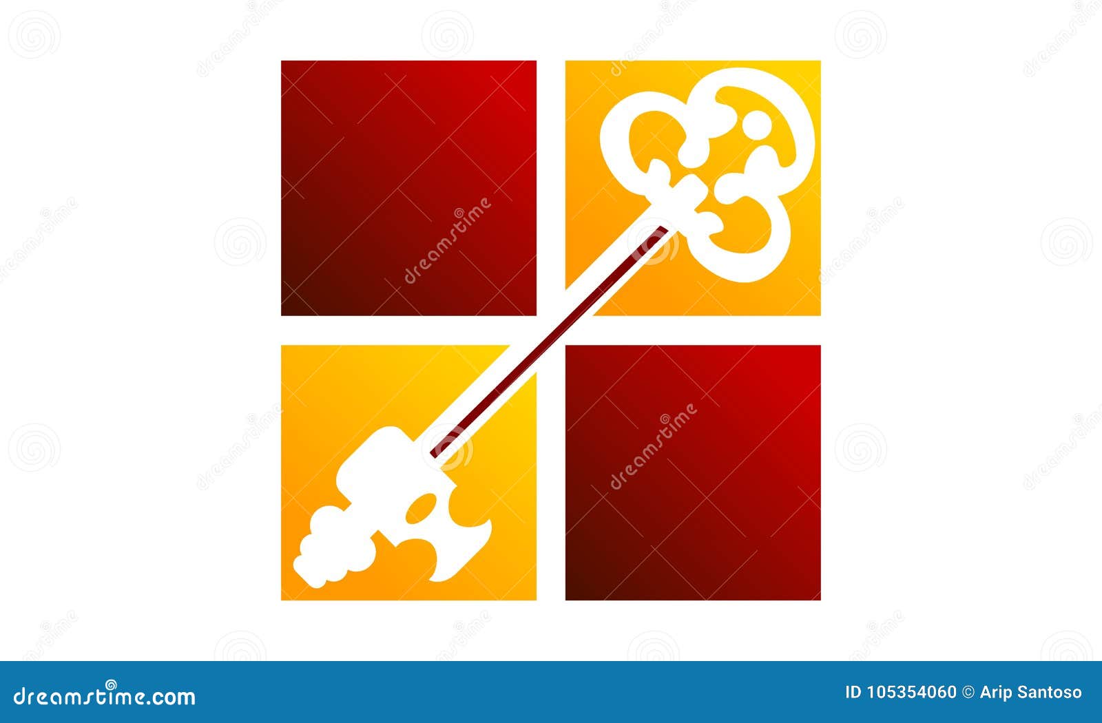 Key of Success Life stock vector. Illustration of energy - 105354060