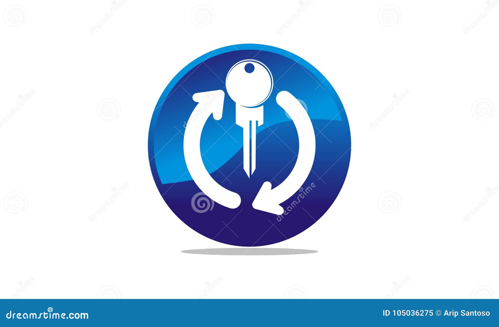 Key of success rotation stock vector. Illustration of design - 105036275