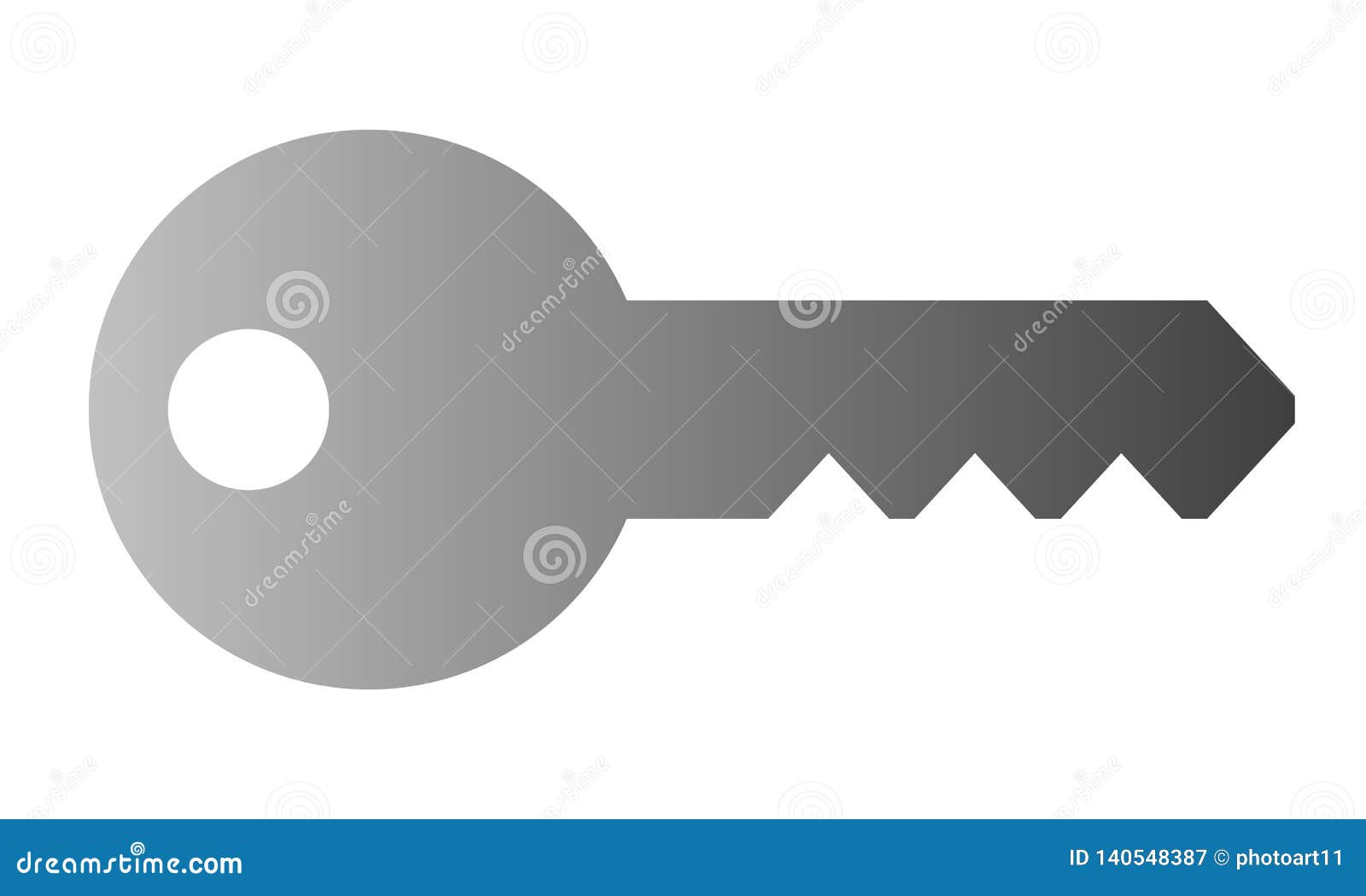 Key Symbol Icon - Red Gradient, Isolated - Vector Stock Vector ...