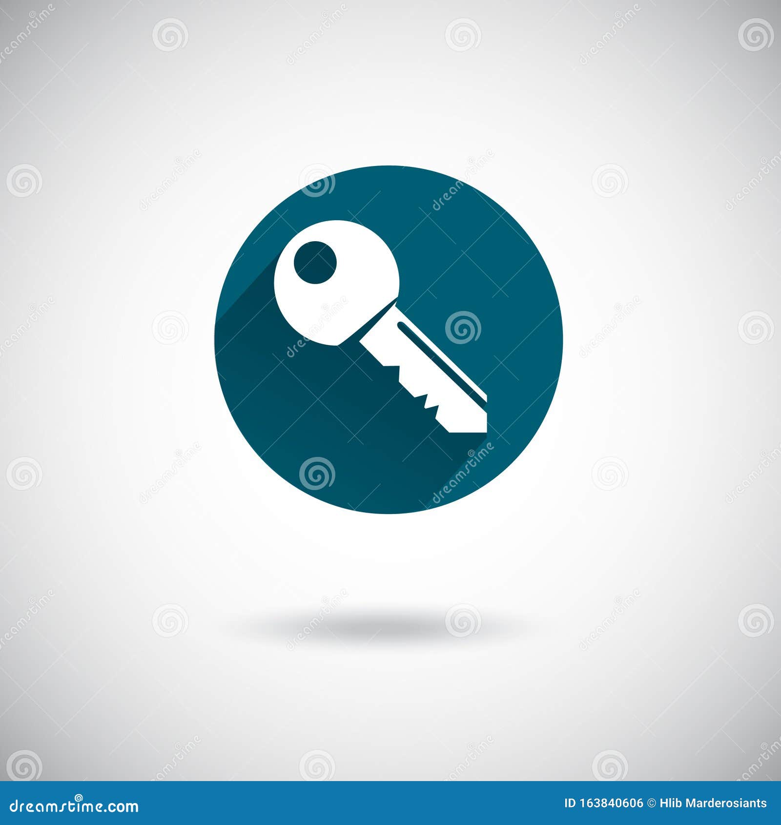 Key Symbol Isolated on White Stock Illustration - Illustration of ...