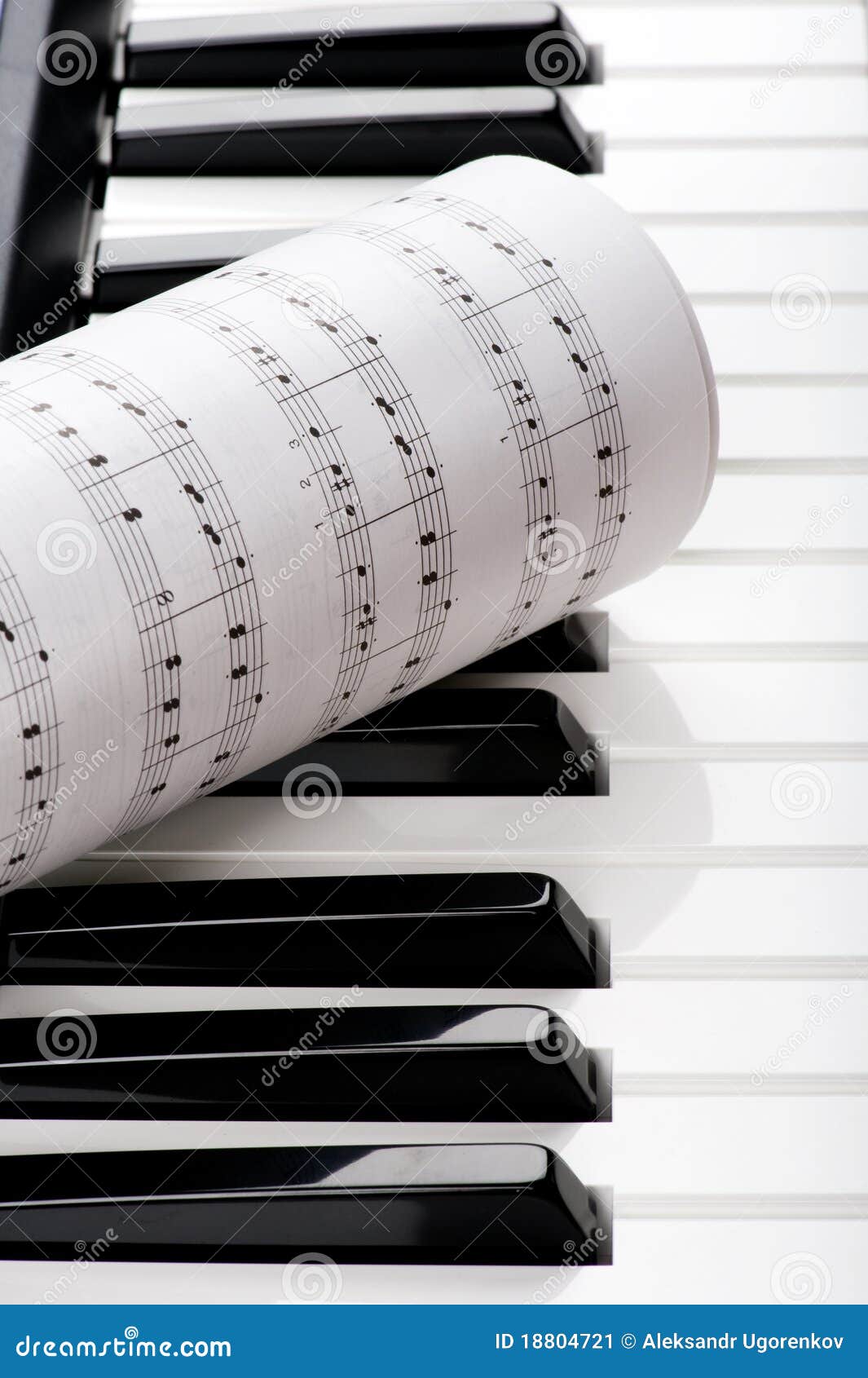 Key Synthesizer with Note Close Up Stock Image - Image of piano, note ...
