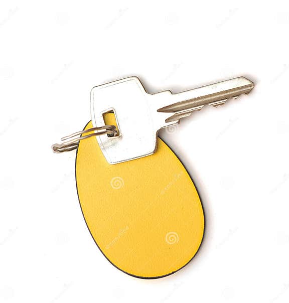Key with a tag stock image. Image of metal, address, object - 31884999