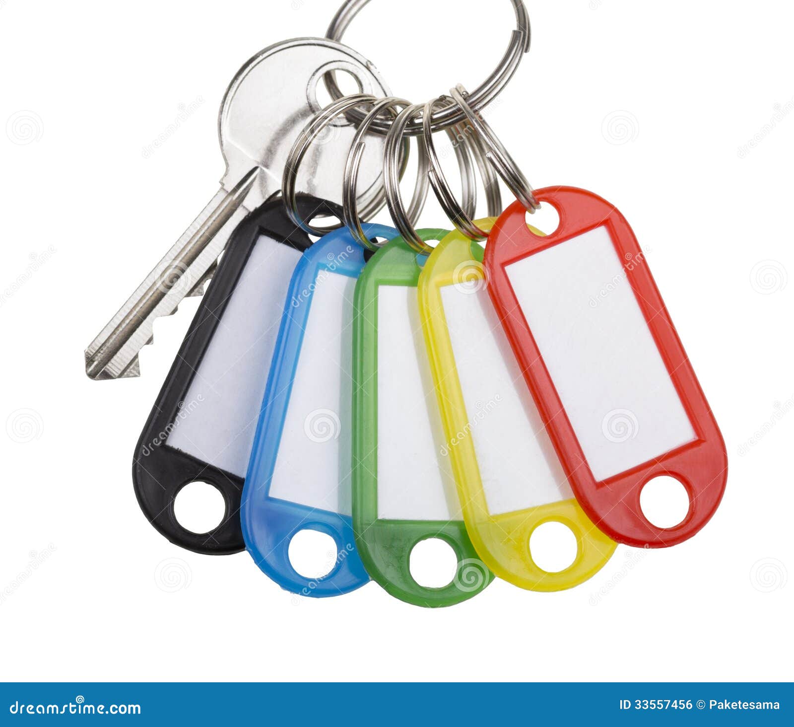 Key with tags stock photo. Image of colorful, blank, copy - 33557456