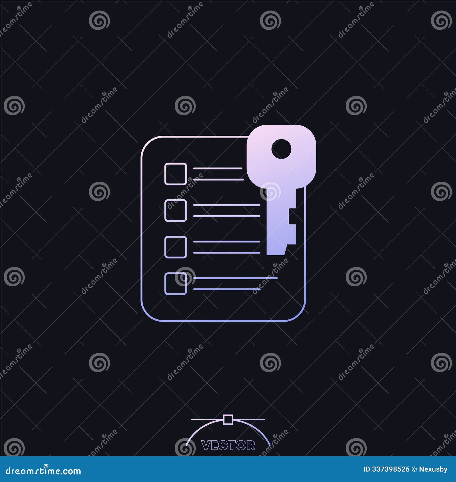 Key Takeaway Icon with a Gradient Stock Illustration - Illustration of ...