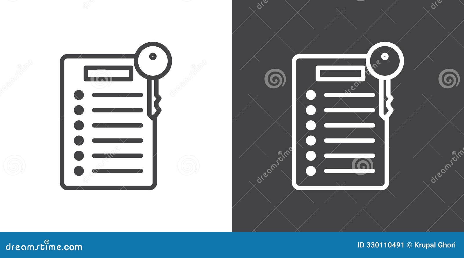 Key Takeaway Icon Flat Vector Set Outline Stock Vector - Illustration ...