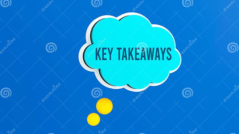 Key Takeaways Speech Bubble Concept Stock Illustration - Illustration ...