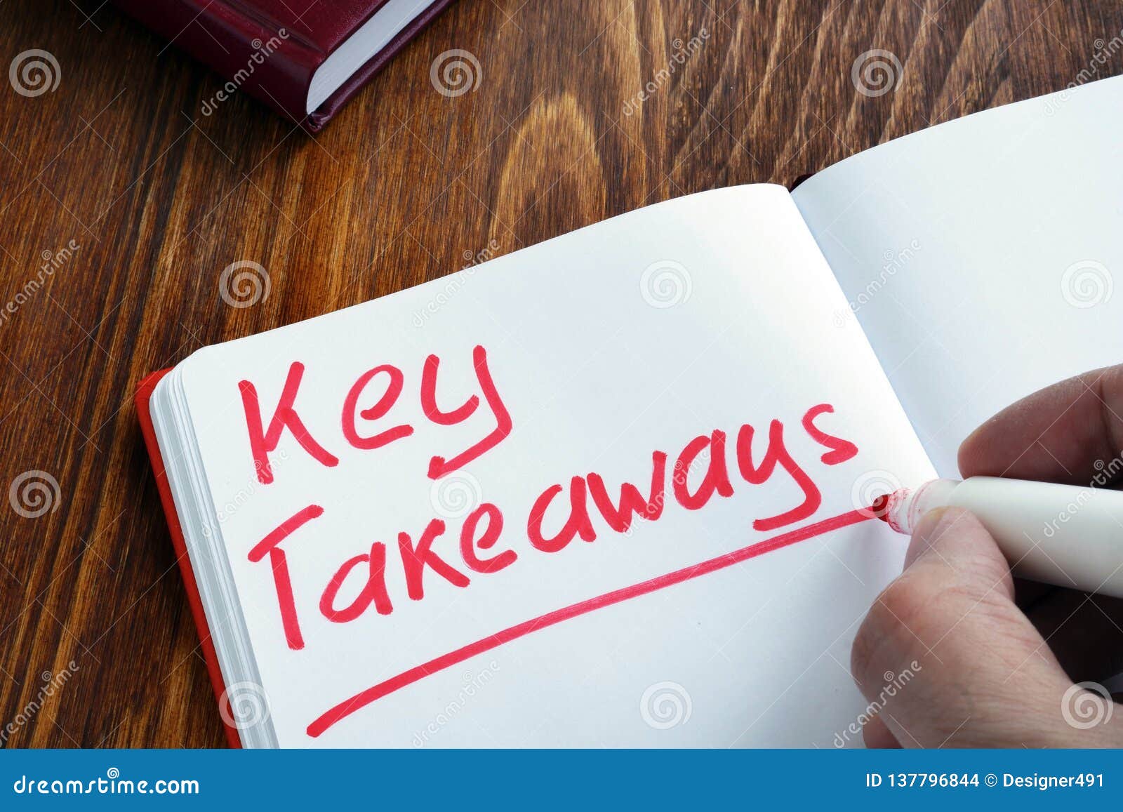 Key Takeaways Written by Man. Stock Photo - Image of concept, takeaways ...