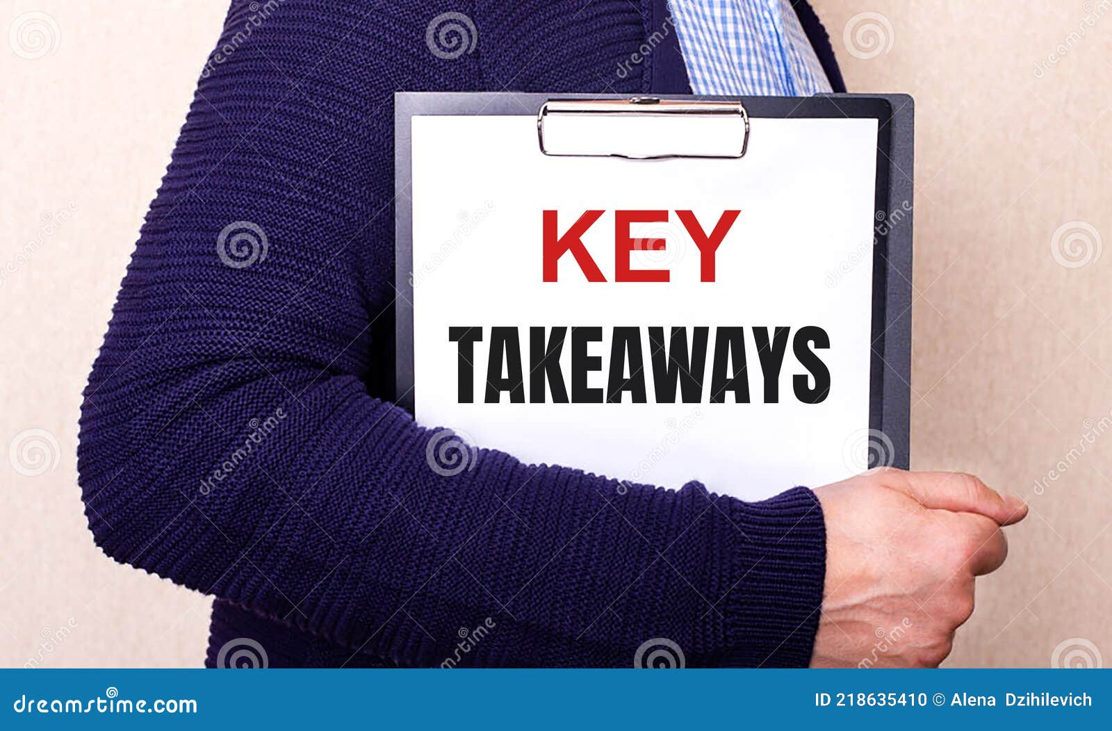 KEY TAKEAWAYS is Written on a White Sheet Held by a Man Standing ... KEY TAKEAWAYS is Written on a White Sheet Held by a Man Standing ...