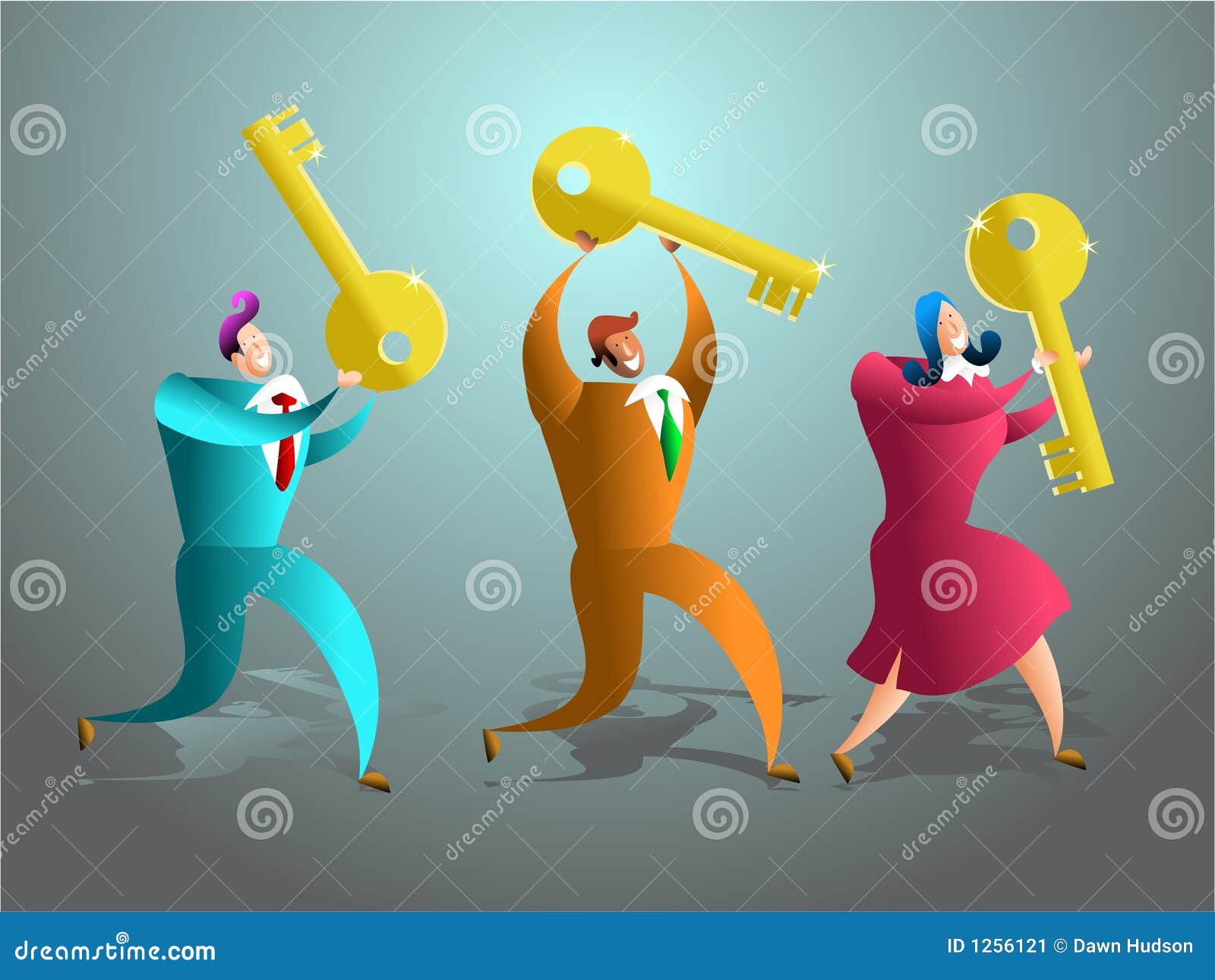 Key team stock illustration. Illustration of business - 1256121