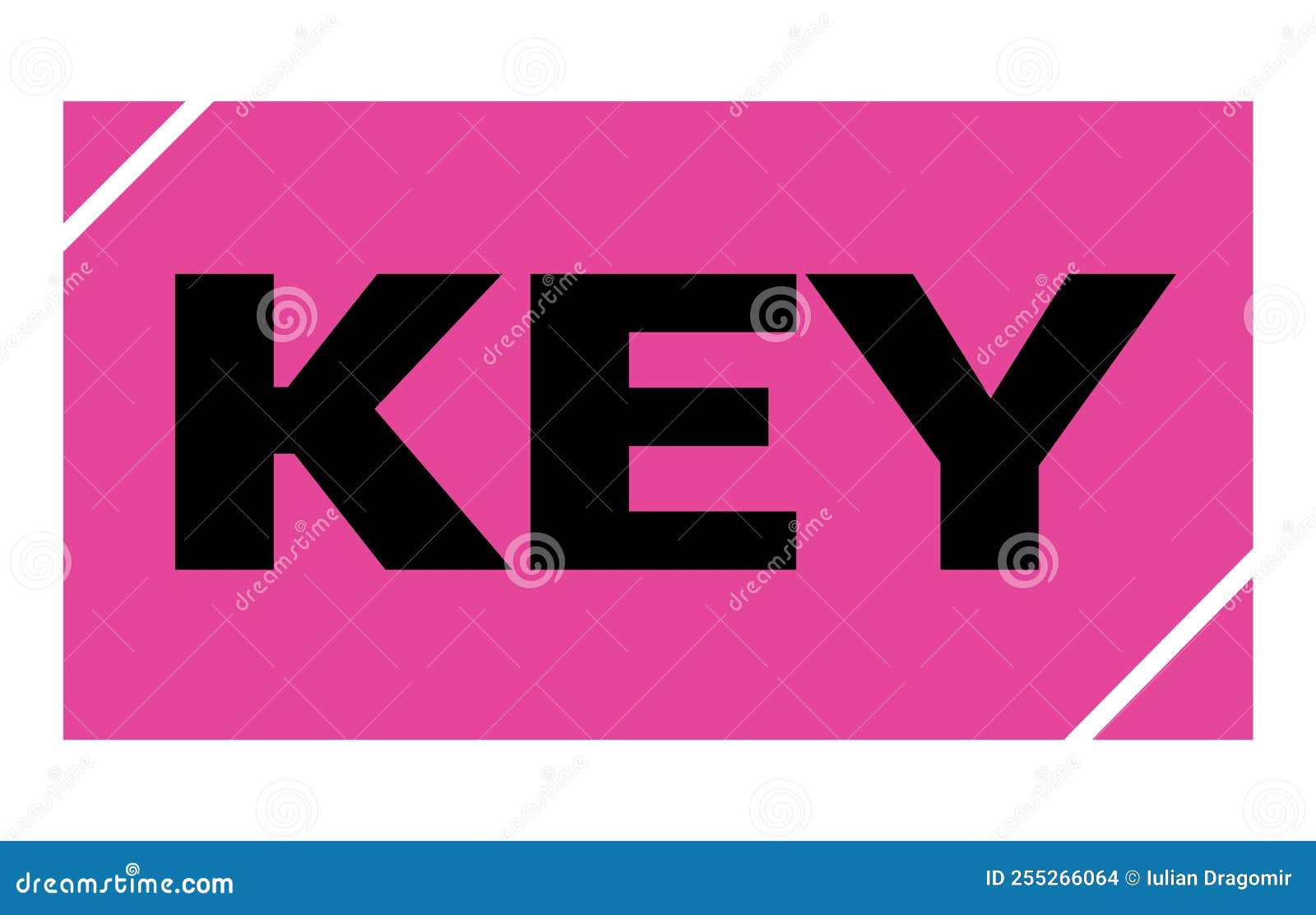 KEY Text Written on Pink-black Stamp Sign Stock Illustration ...