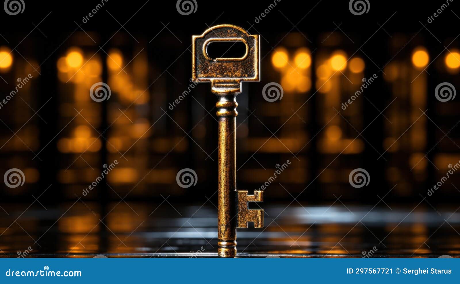 Key To the Future Key Concept, AI Stock Image - Image of closeup ...