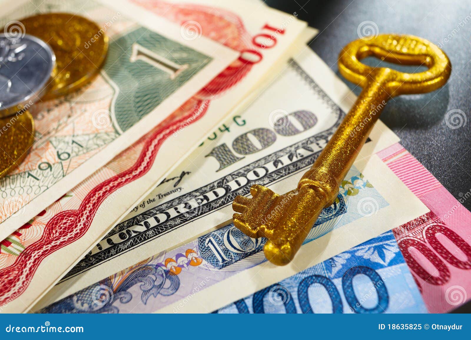 Key to global wealth stock image. Image of investment - 18635825