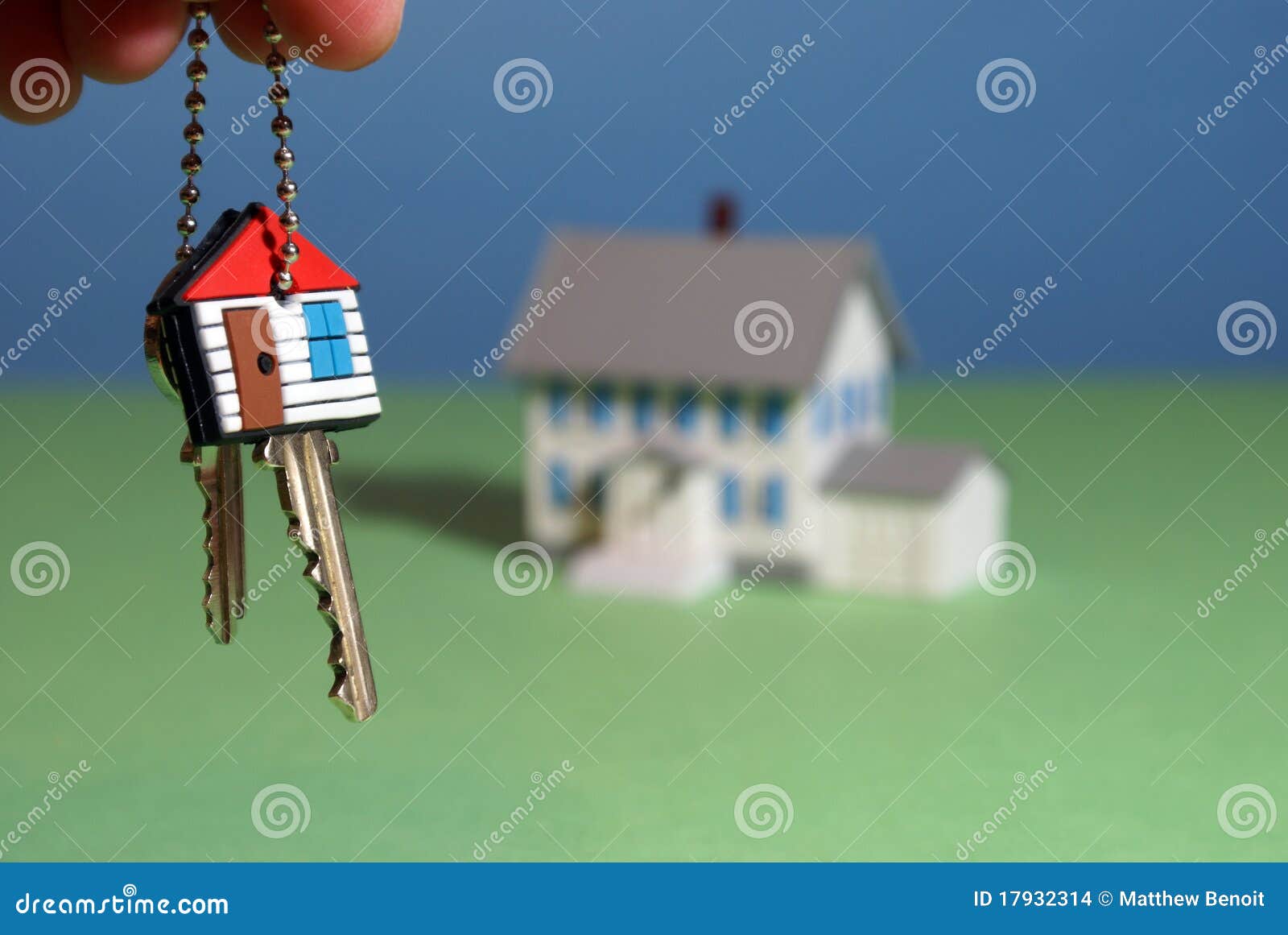 Key to Home Owner stock photo. Image of estate, keychain - 17932314