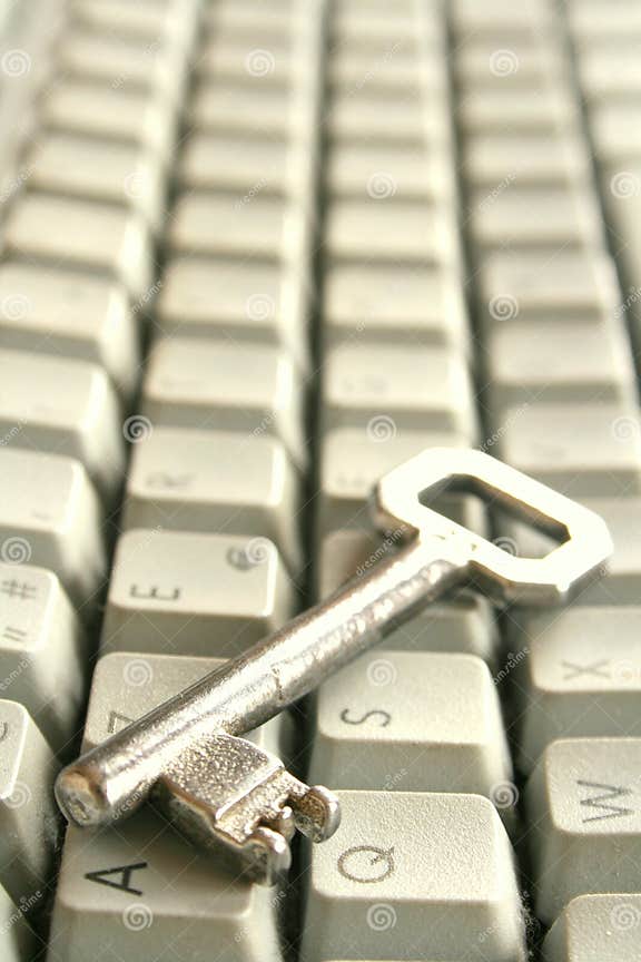 Key to the internet stock image. Image of fear, looking - 4548977