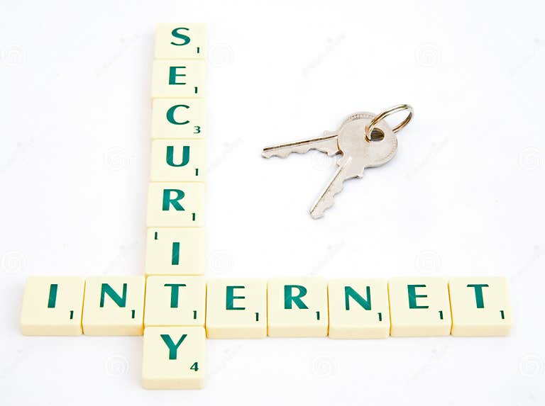 The Key To Internet Security. Stock Photo - Image of internet, details ...