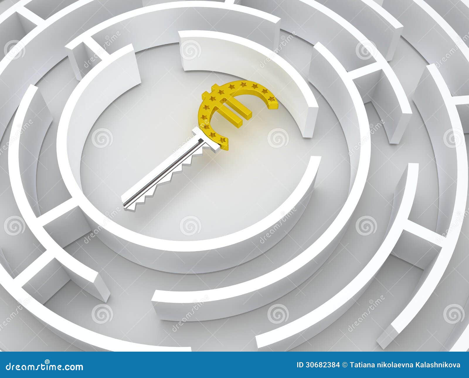 Key to labyrinth stock illustration. Illustration of password - 30682384