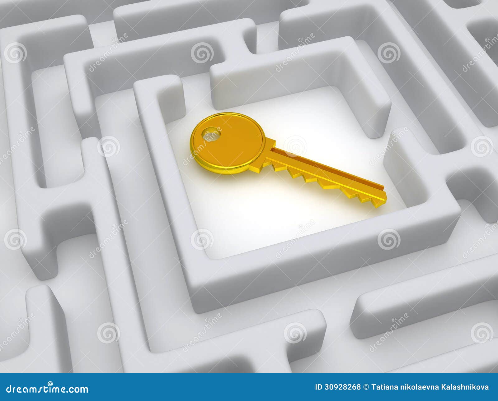 Key to labyrinth stock illustration. Illustration of clue - 30928268