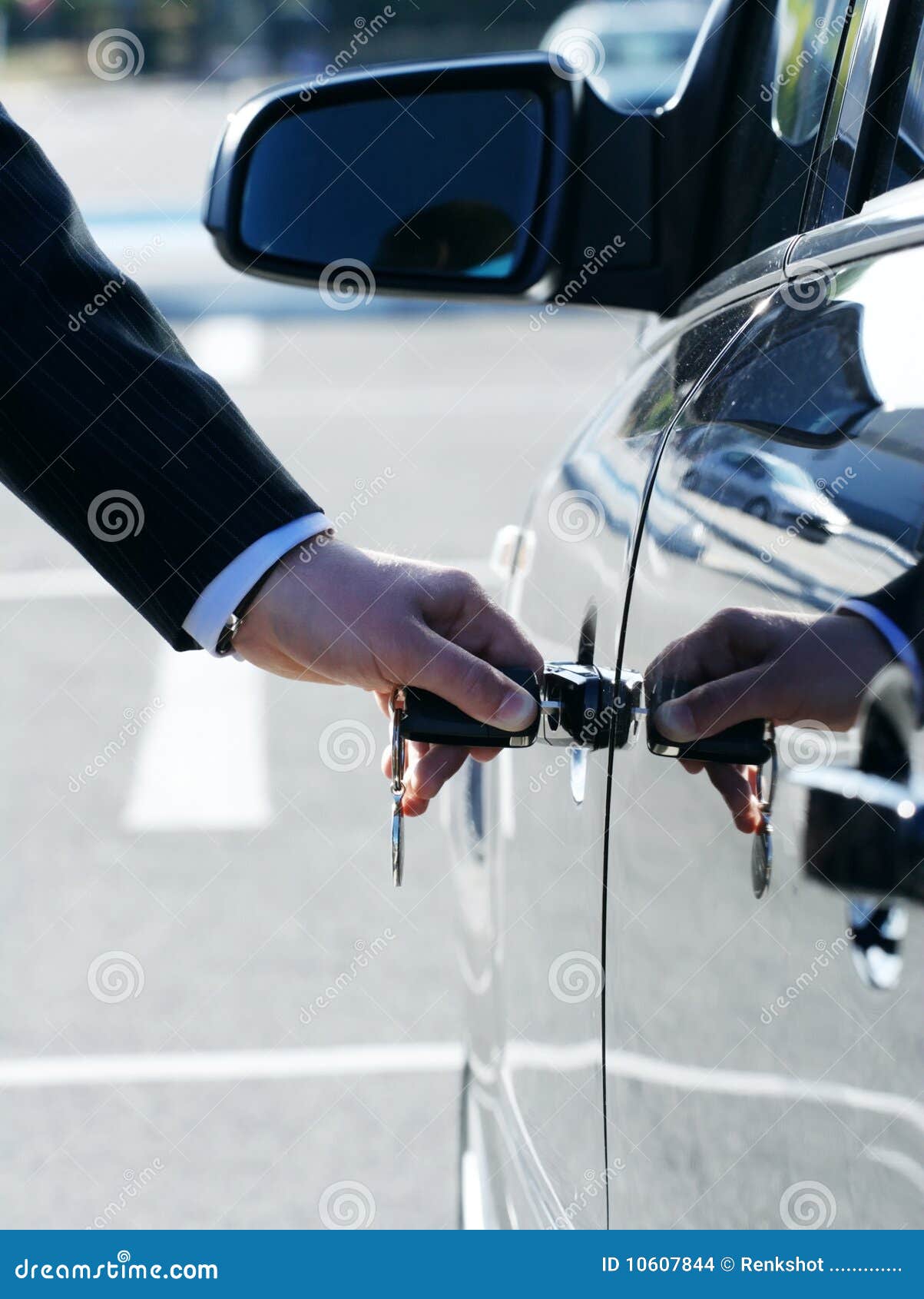 A key to new car stock photo. Image of lease, dealership - 10607844