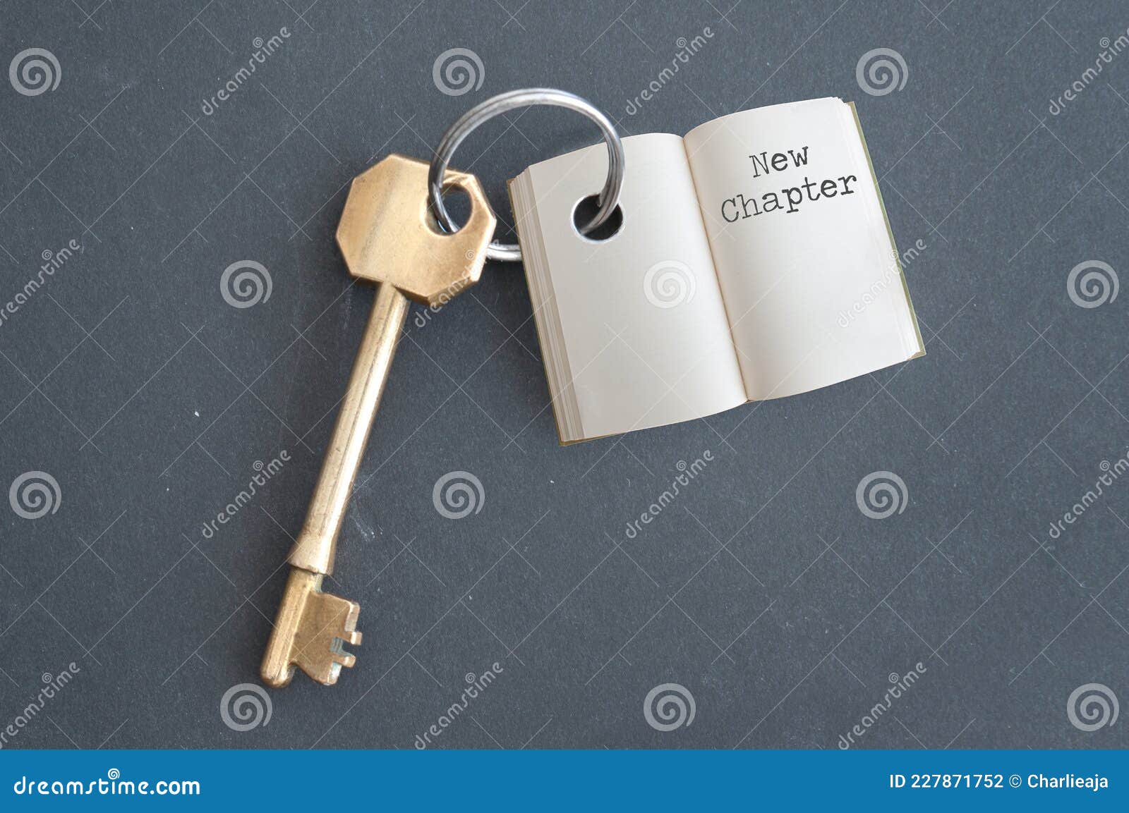 Key to a new chapter stock photo. Image of closeup, block - 227871752