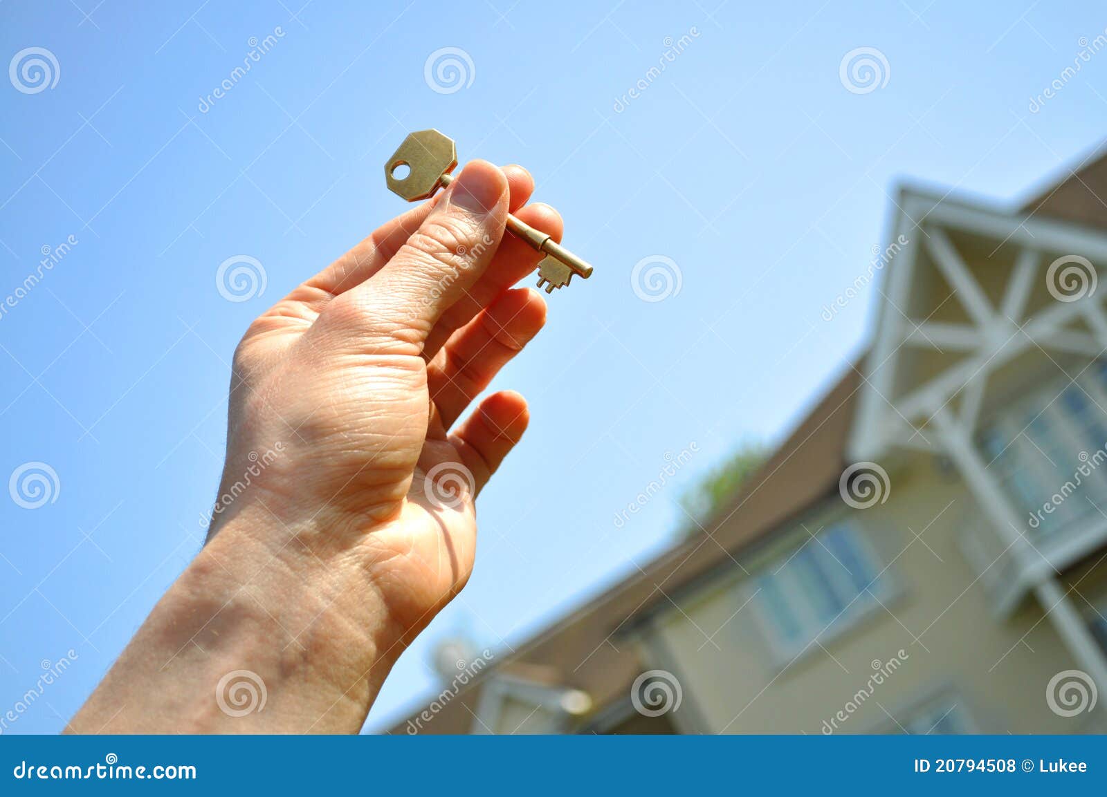 Key to new home stock photo. Image of homeowner, real - 20794508
