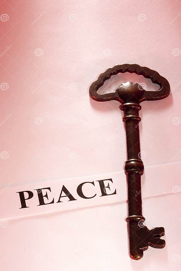 Key to Peace stock photo. Image of text, heaven, word - 19876766