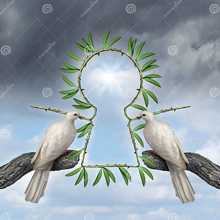 Key To Peace stock illustration. Illustration of hope - 38214336