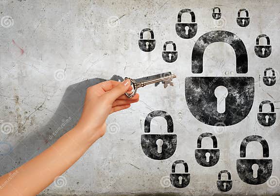 Key to problem stock image. Image of concept, password - 33035293