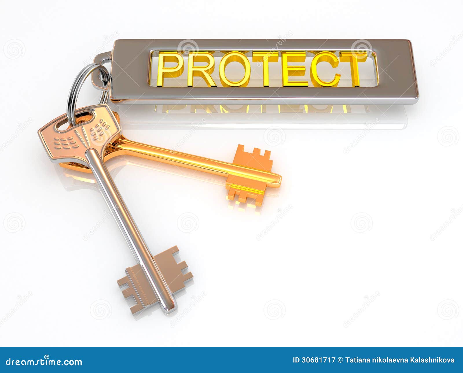 Key to protect stock illustration. Illustration of text - 30681717