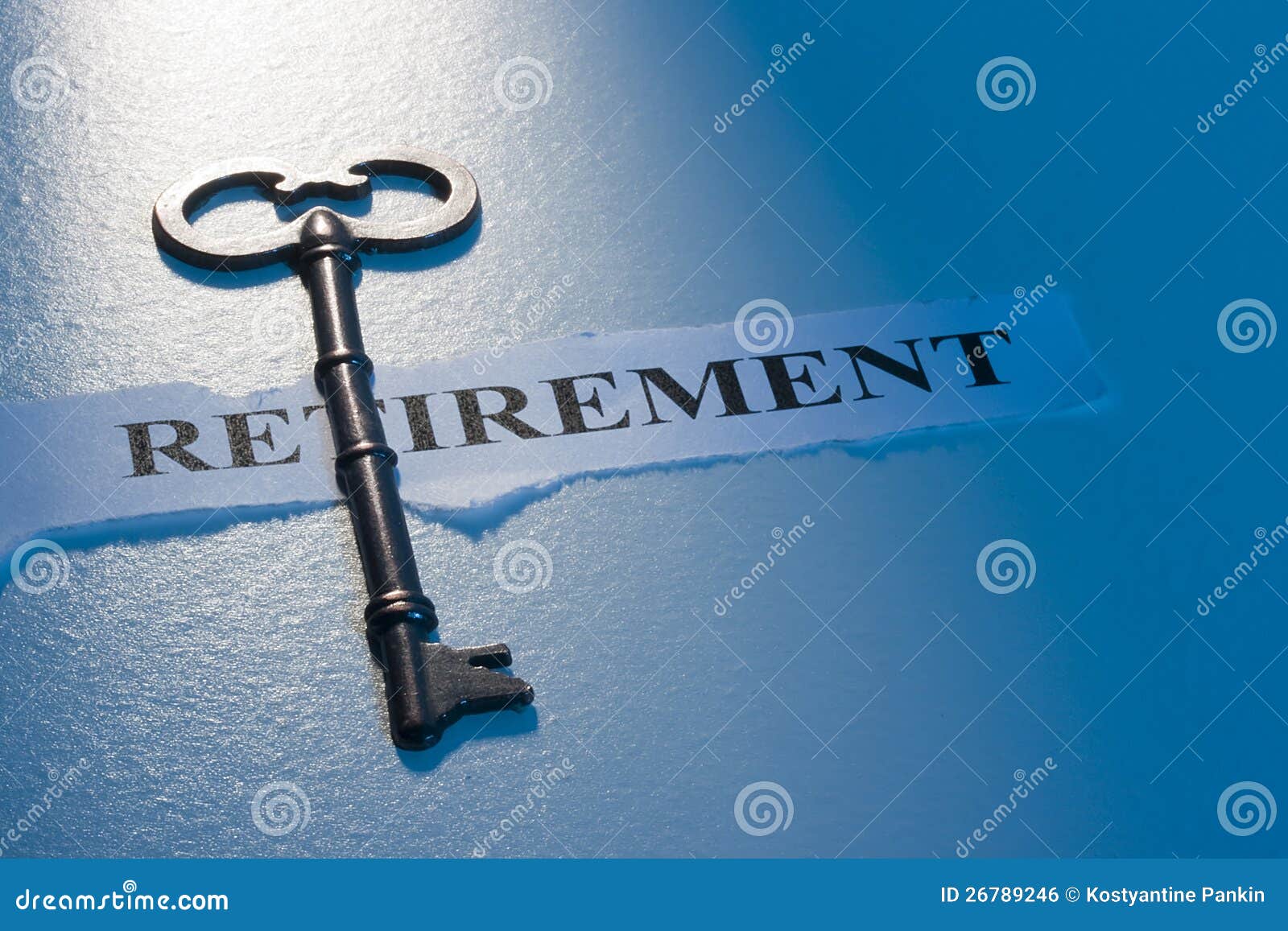 Key to Retirement stock photo. Image of planning, paper - 26789246