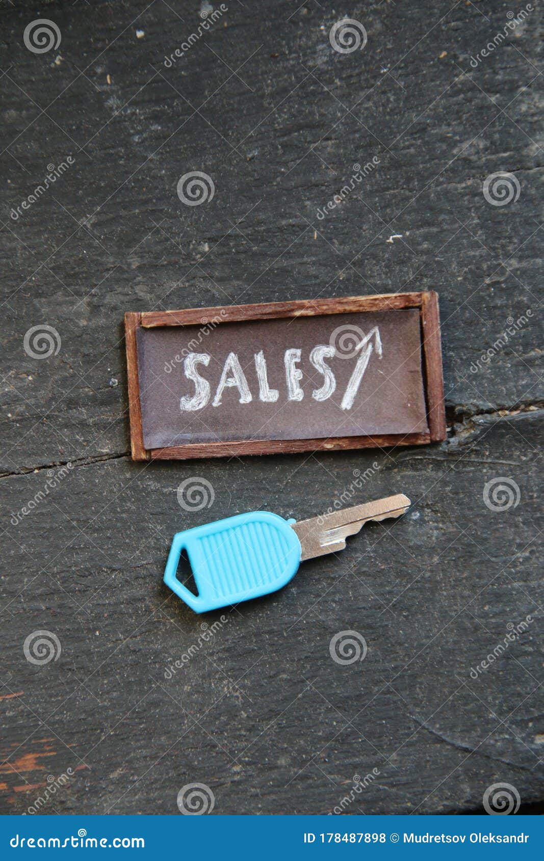 Key To Sales Growth Concept. Vintage Style Stock Photo - Image of sales ...