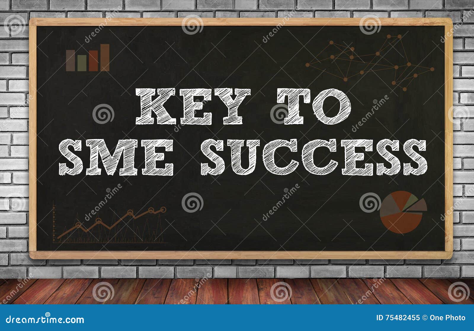 SME, Small And Medium-sized Enterprises Concept, Cube Wooden Block With ...