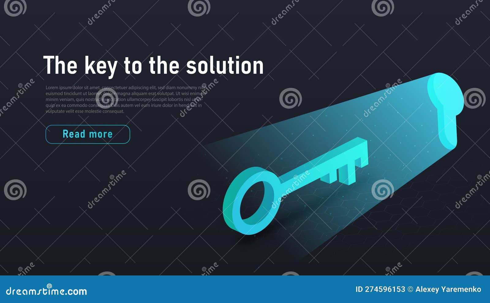 Key to solution stock vector. Illustration of background - 274596153