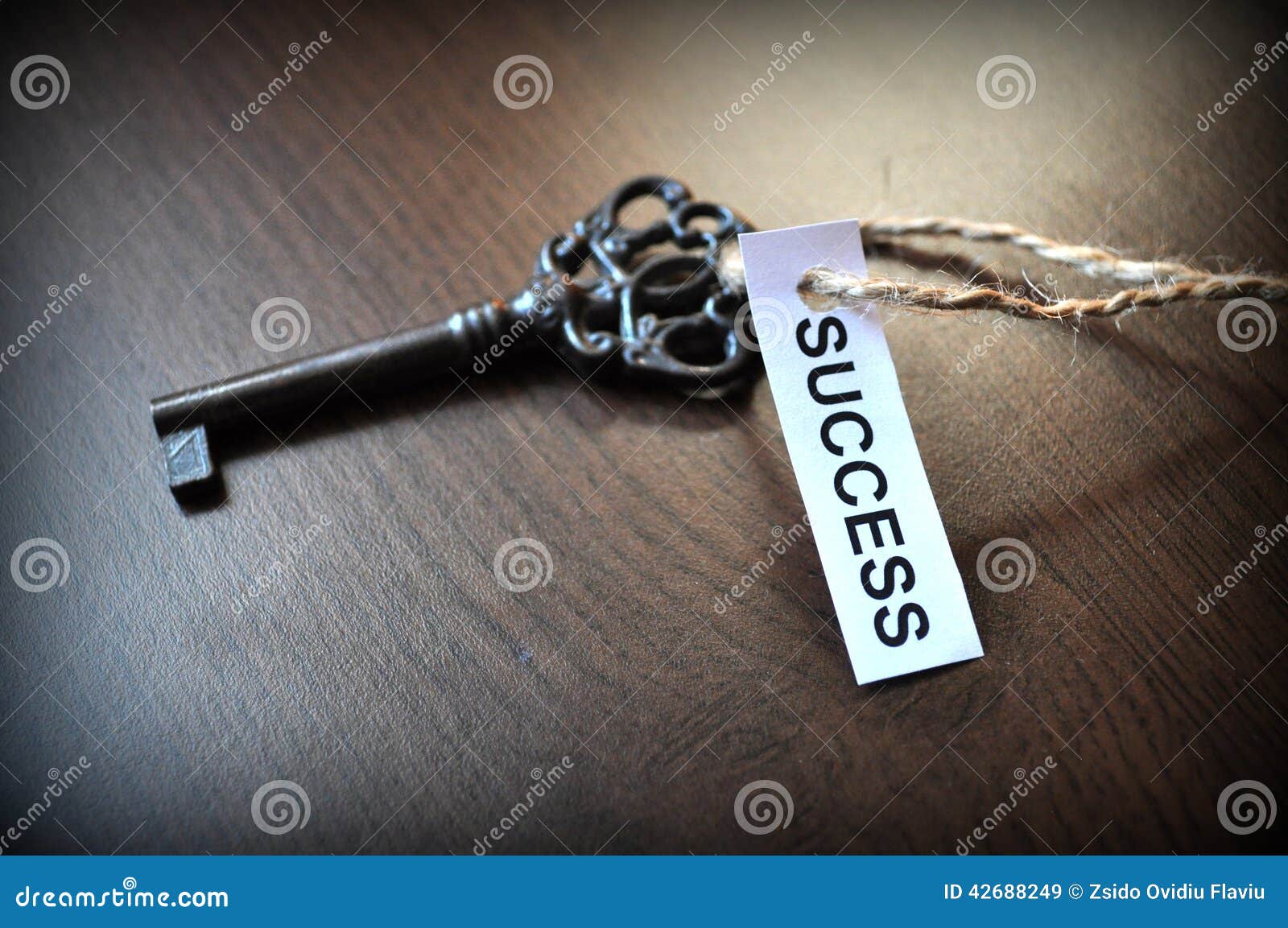 The key to succes stock image. Image of silver, close - 42688249