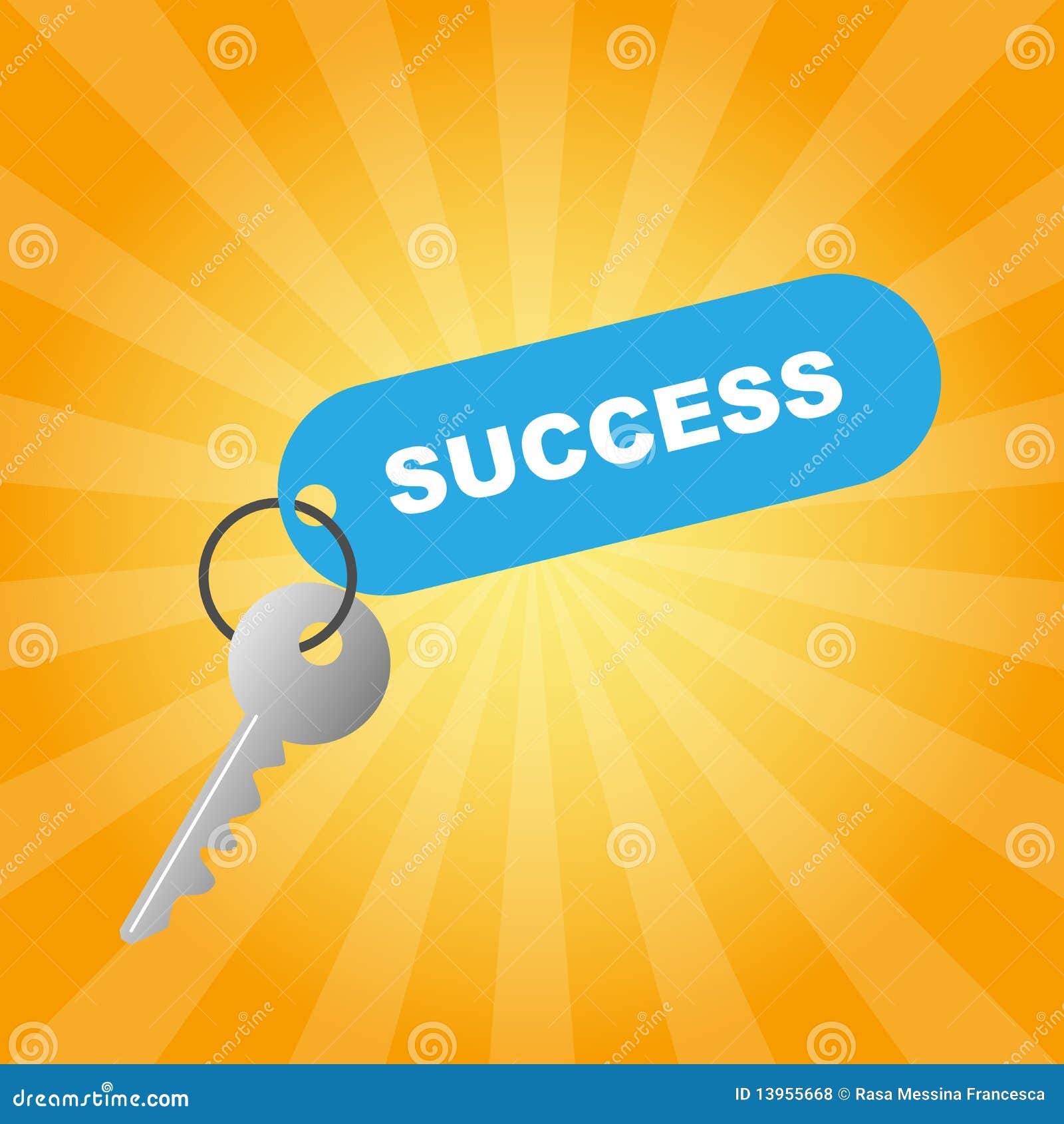 Key to success stock vector. Illustration of colors, idea - 13955668