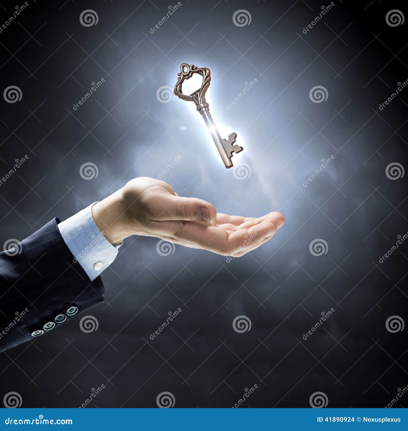 Key to success stock photo. Image of hand, give, mystery - 41890924