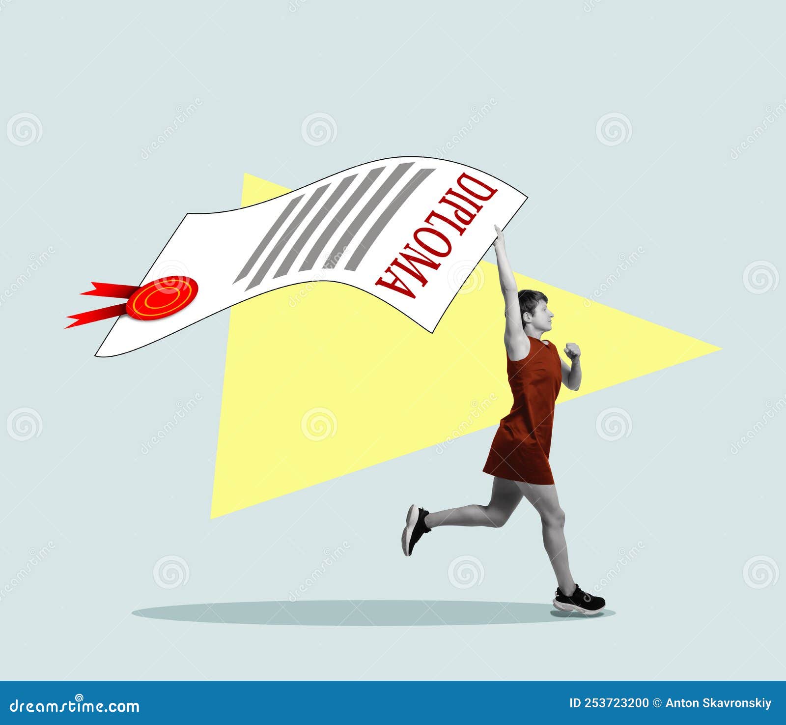 The Key To Success is a Good Education. Stock Illustration ...