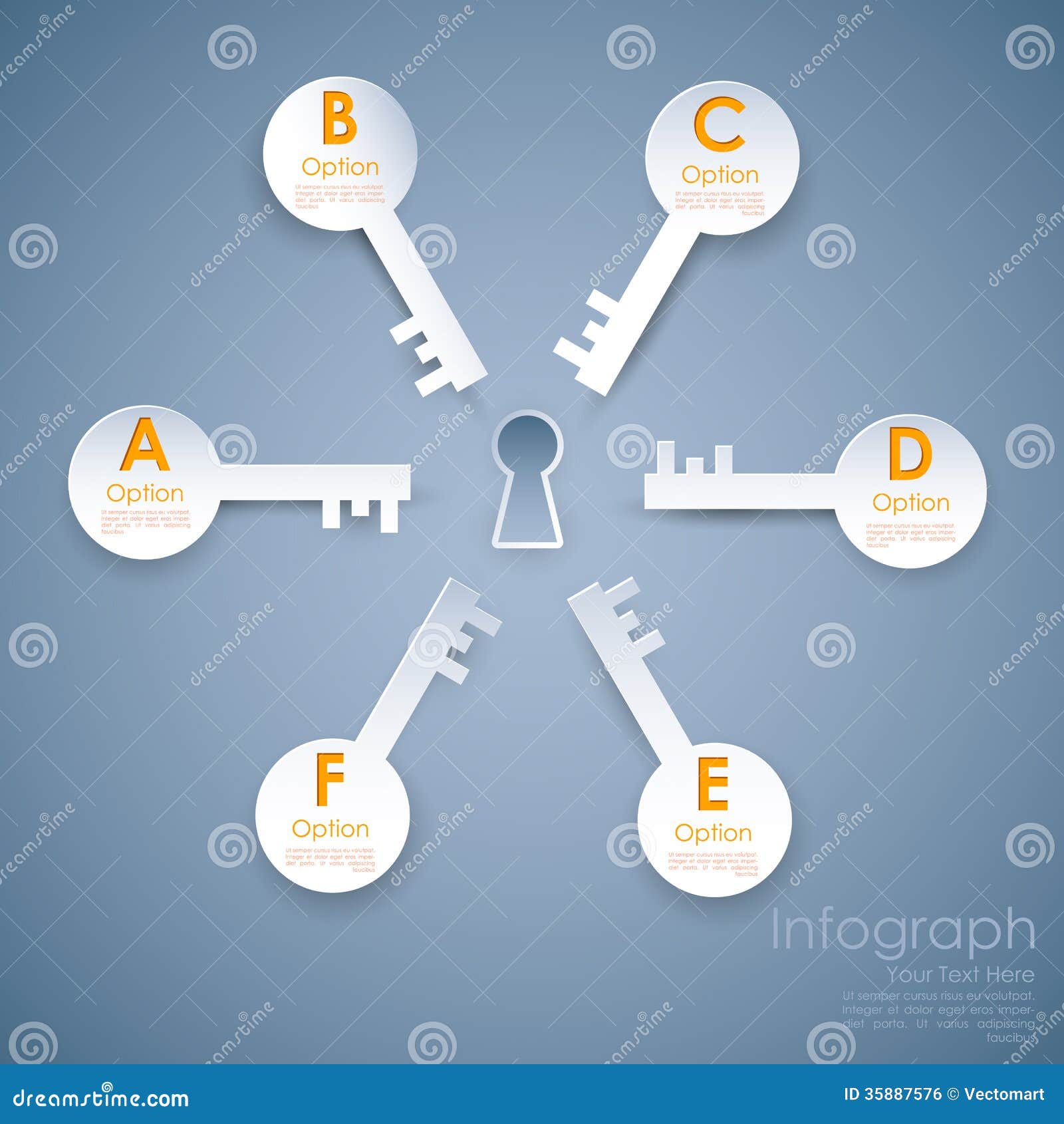 Key to Success stock vector. Illustration of data, layout - 35887576
