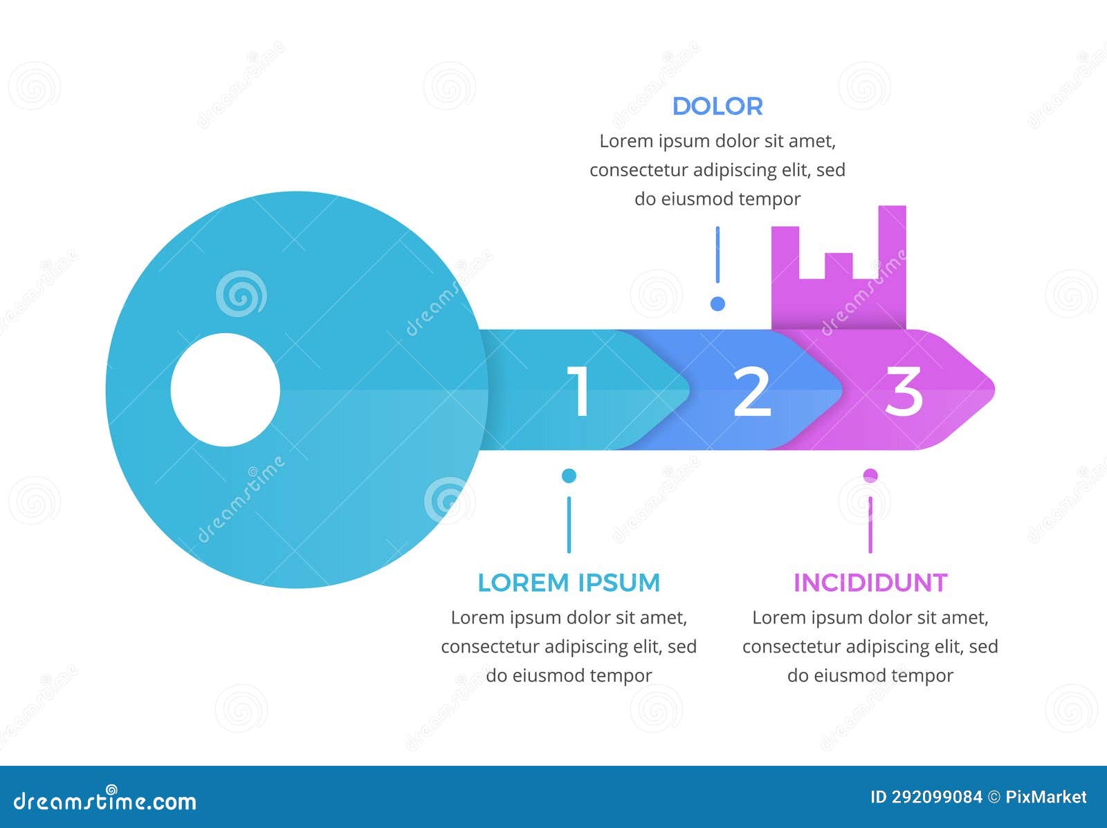 Key To Success - Infographic Template Stock Illustration - Illustration ...