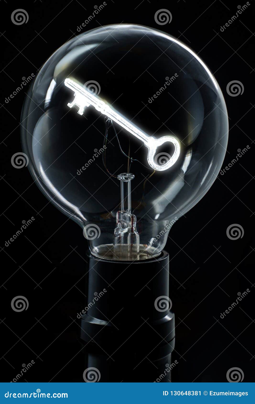 Key To Success Lightbulb stock image. Image of technology - 130648381