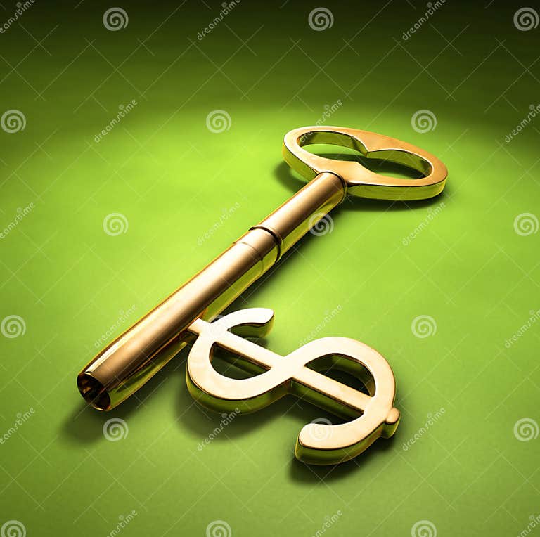 Key to wealth stock image. Image of payday, gold, happiness - 4243423