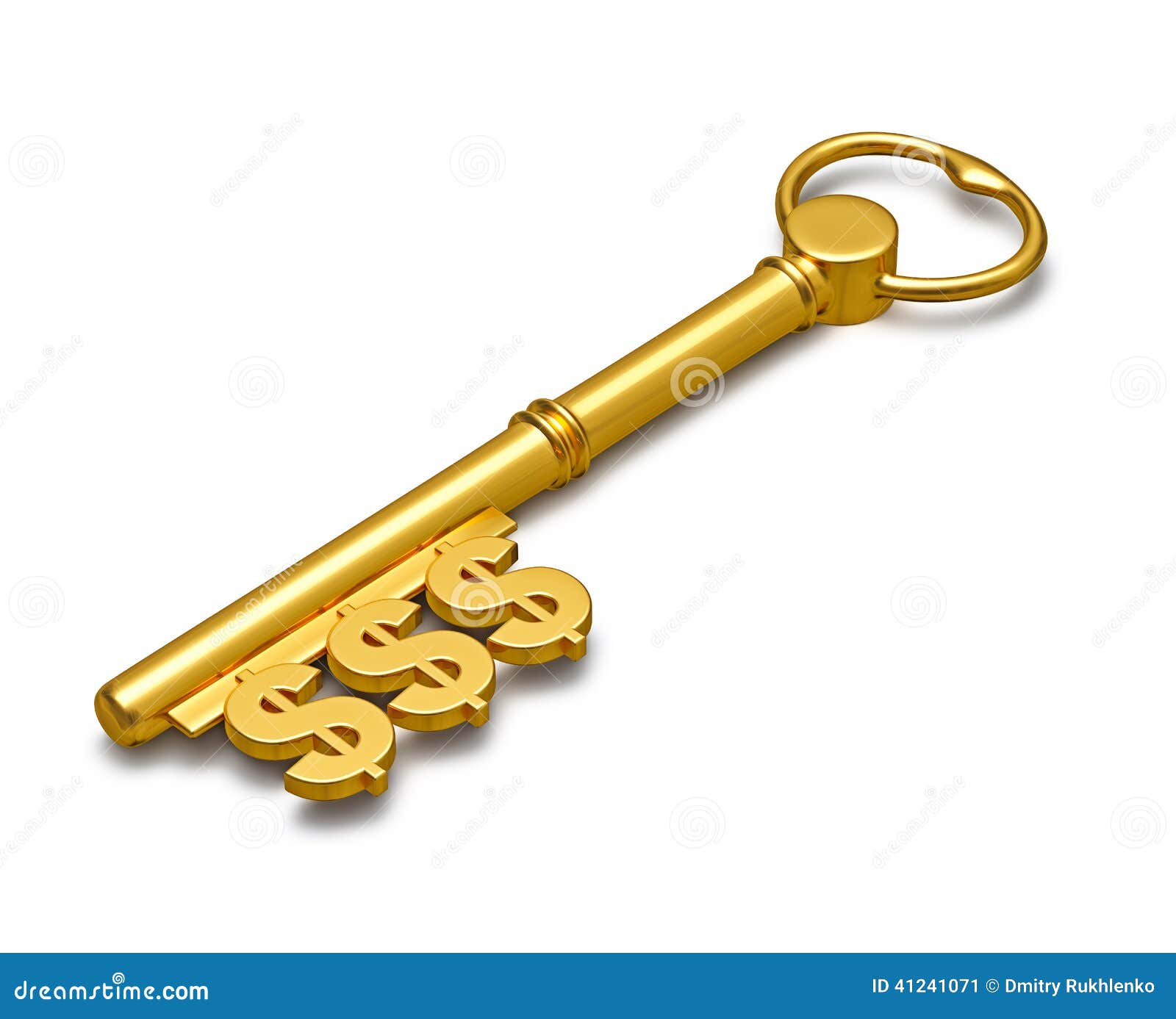 Key to Wealth stock illustration. Illustration of polished - 41241071