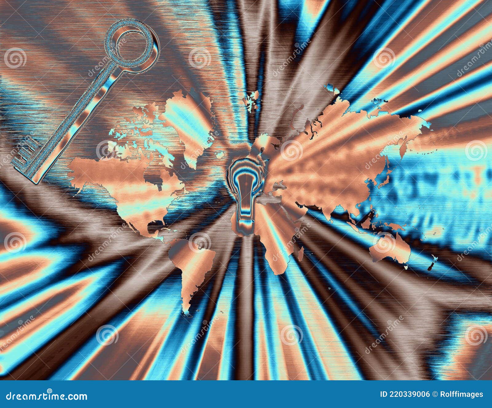 Key to the World stock illustration. Illustration of metaphor - 220339006