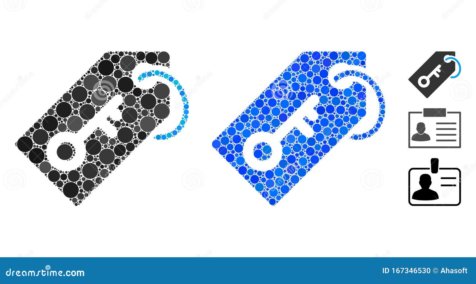 Key Token Composition Icon of Circle Dots Stock Vector - Illustration ...