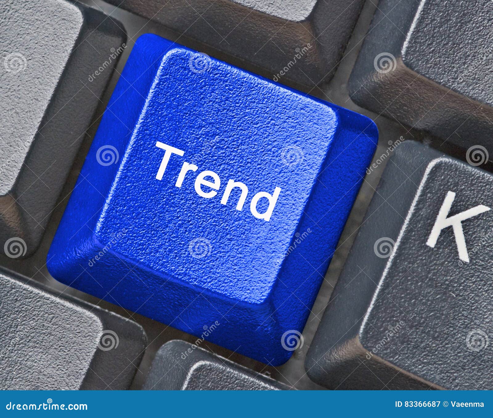 Key for trend stock image. Image of computer, keyboard - 83366687