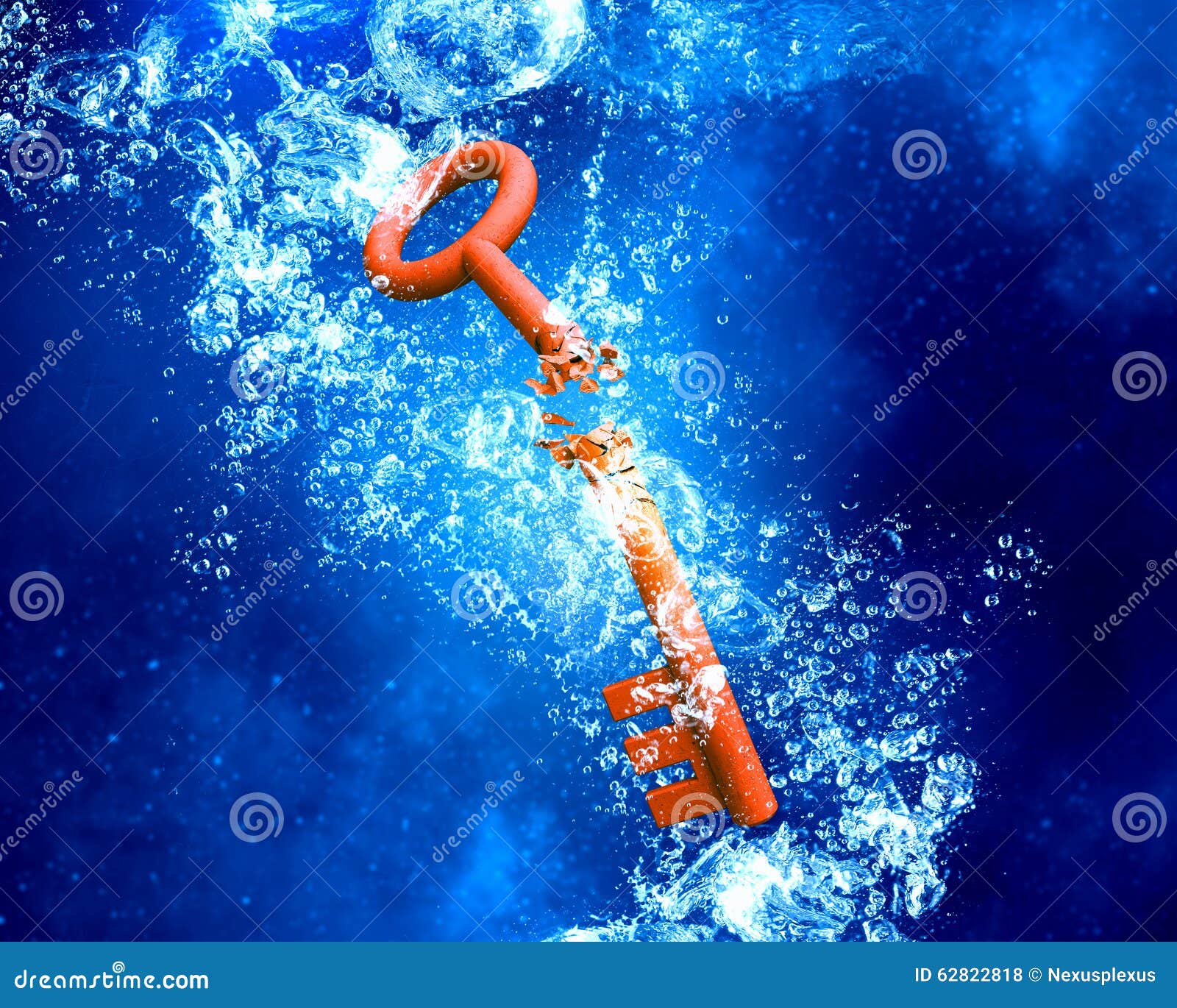 Key under water stock photo. Image of nature, ocean, wallpaper - 62822818