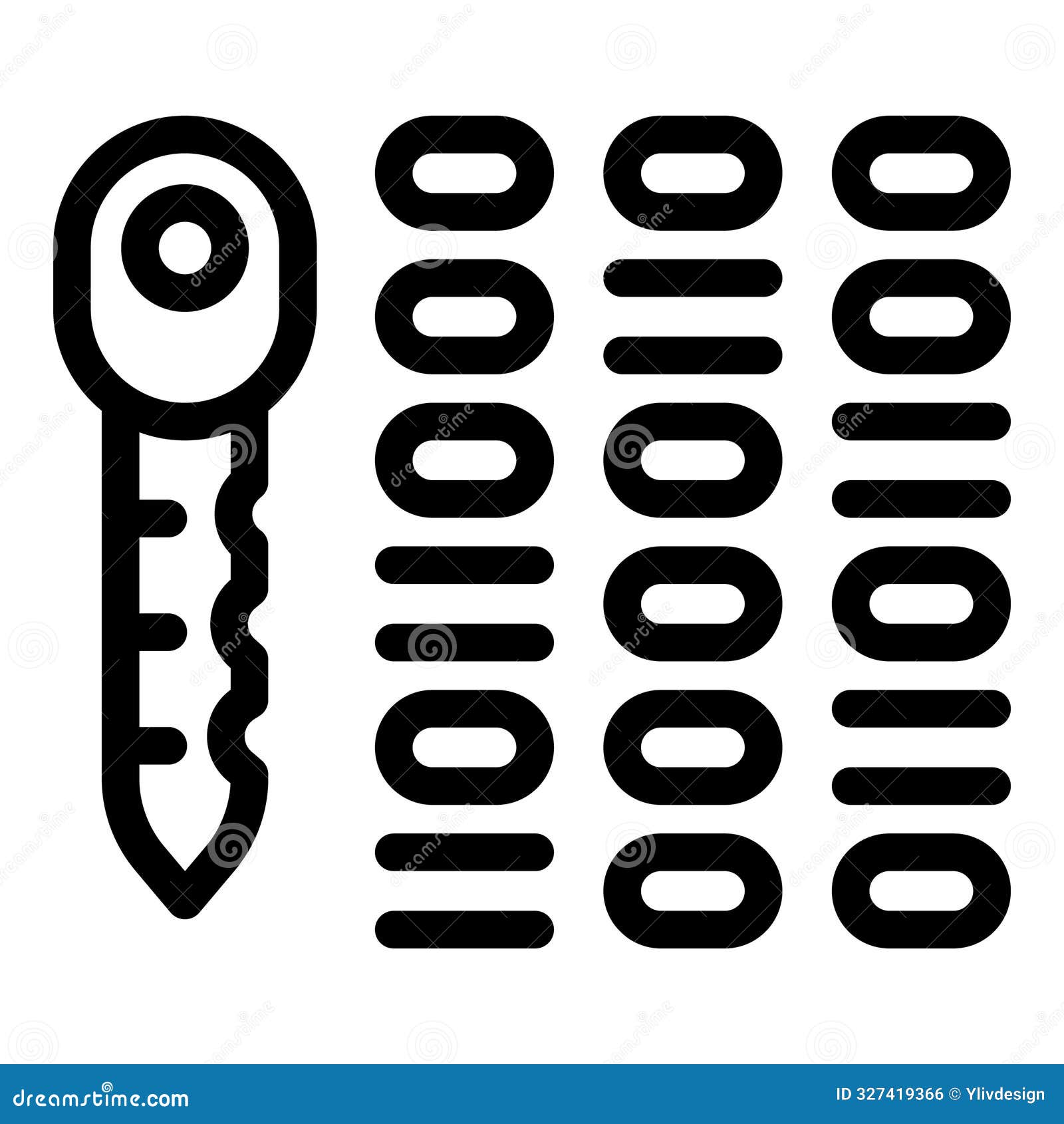 Key Unlocking Binary Code, Concept of Cybersecurity and Encryption ...
