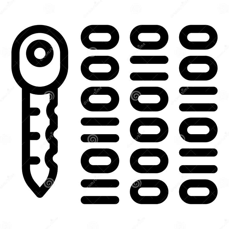 Key Unlocking Binary Code, Concept of Cybersecurity and Encryption Stock Vector - Illustration ...