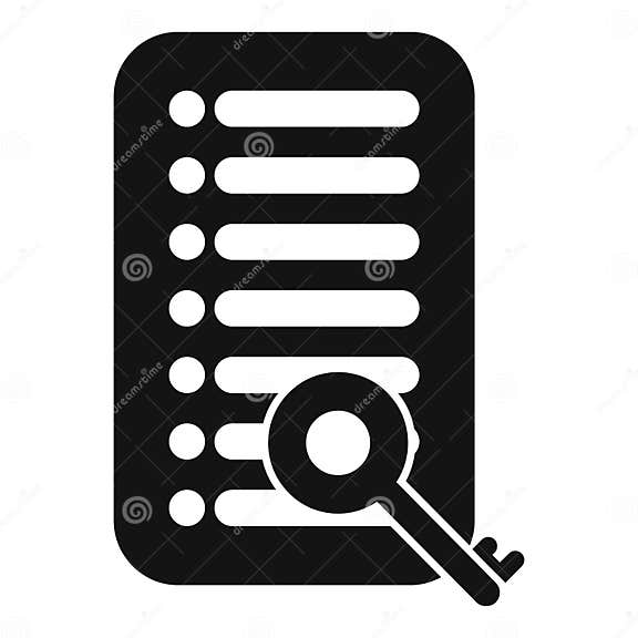 Key Unlocking Document List for Business Solution Stock Illustration ...