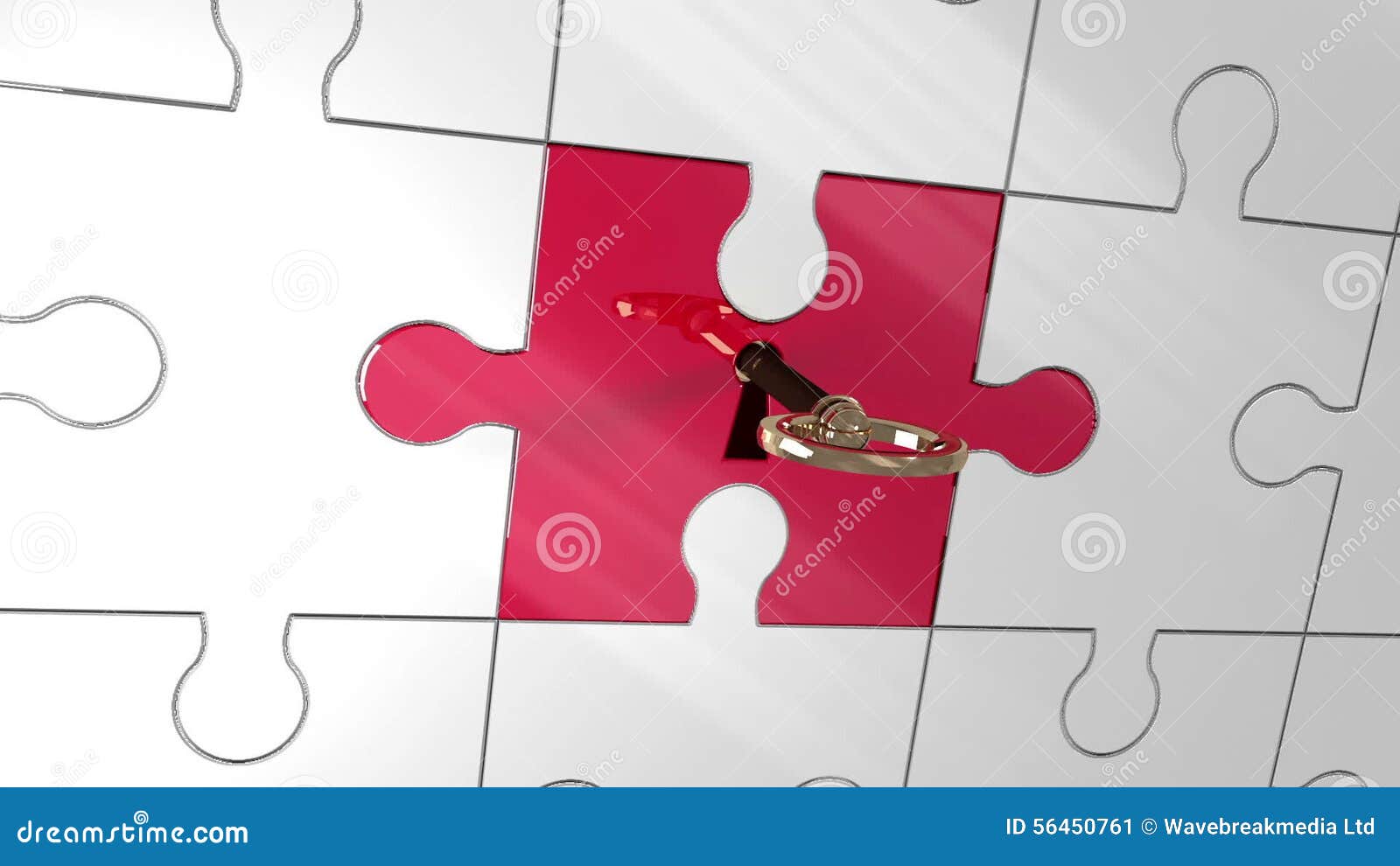 Key Unlocking Piece of Puzzle Showing Analysis Stock Video - Video of ...