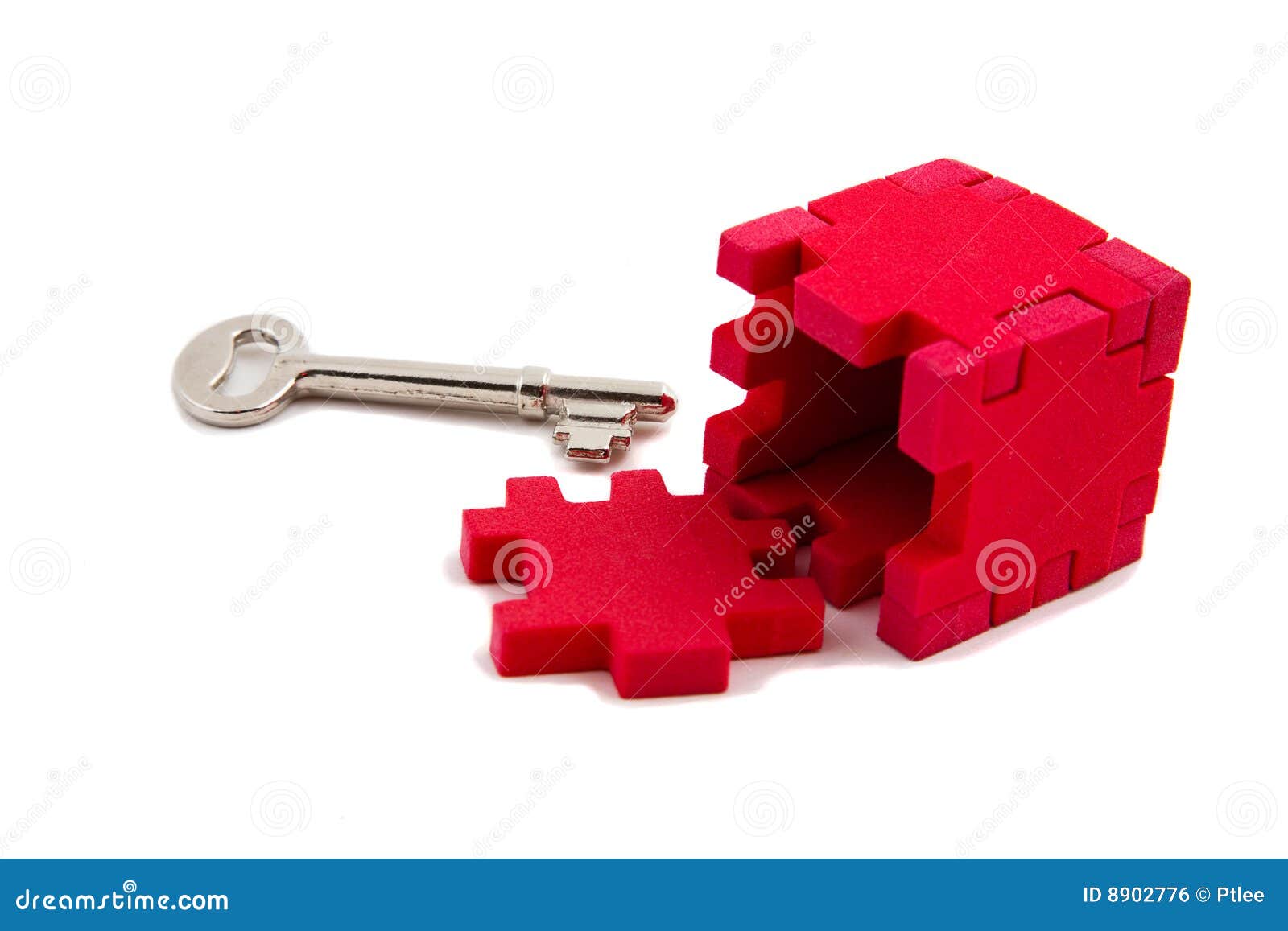 Key unlocks puzzle stock photo. Image of business, solutions - 8902776